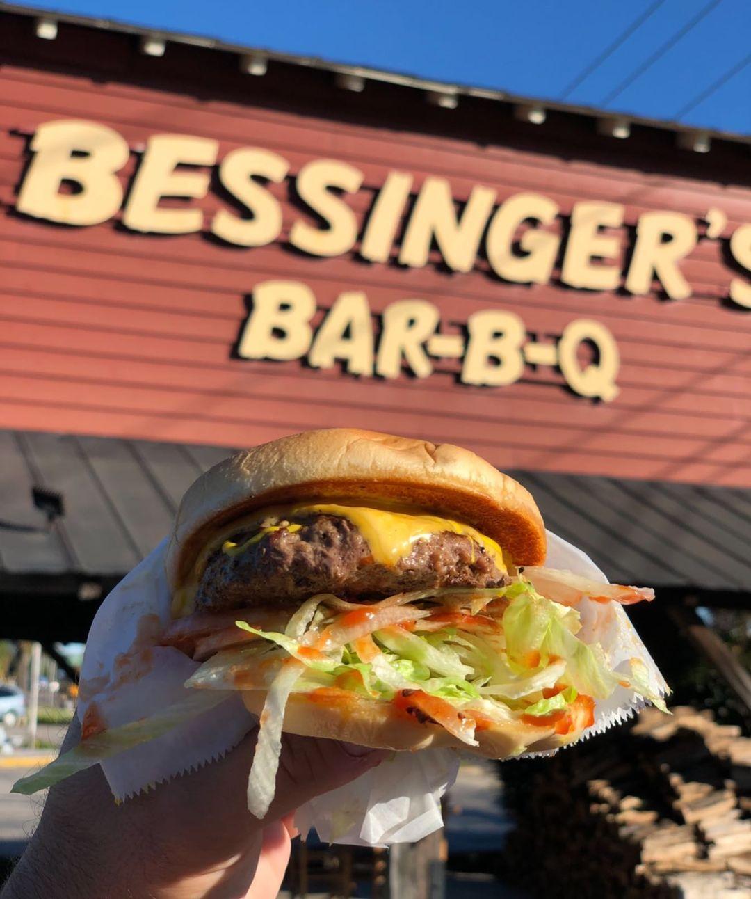 Bessinger's BBQ menu in Charleston, South Carolina, USA