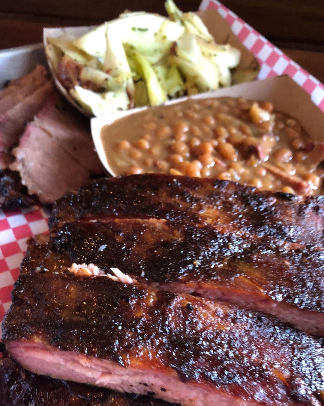 Bessinger's BBQ menu in Charleston, South Carolina, USA