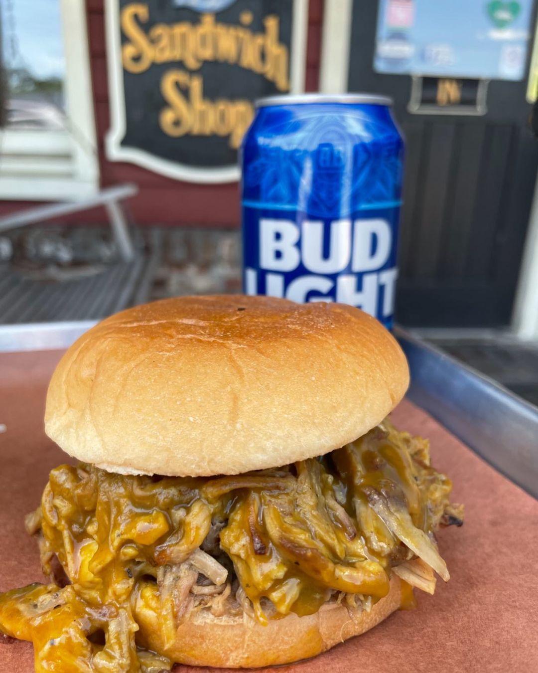 Bessinger's BBQ menu in Charleston, South Carolina, USA