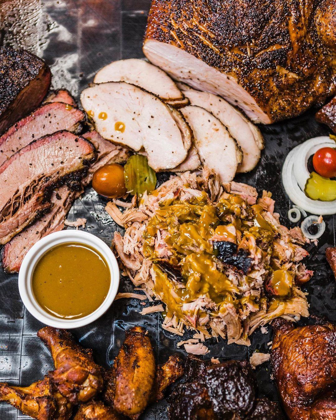 Bessinger's BBQ menu in Charleston, South Carolina, USA