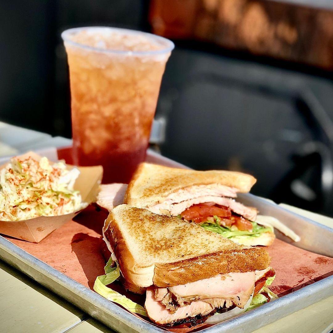 Bessinger's BBQ menu in Charleston, South Carolina, USA