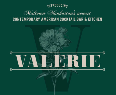 Menu for Valerie in New York, NY | Sirved
