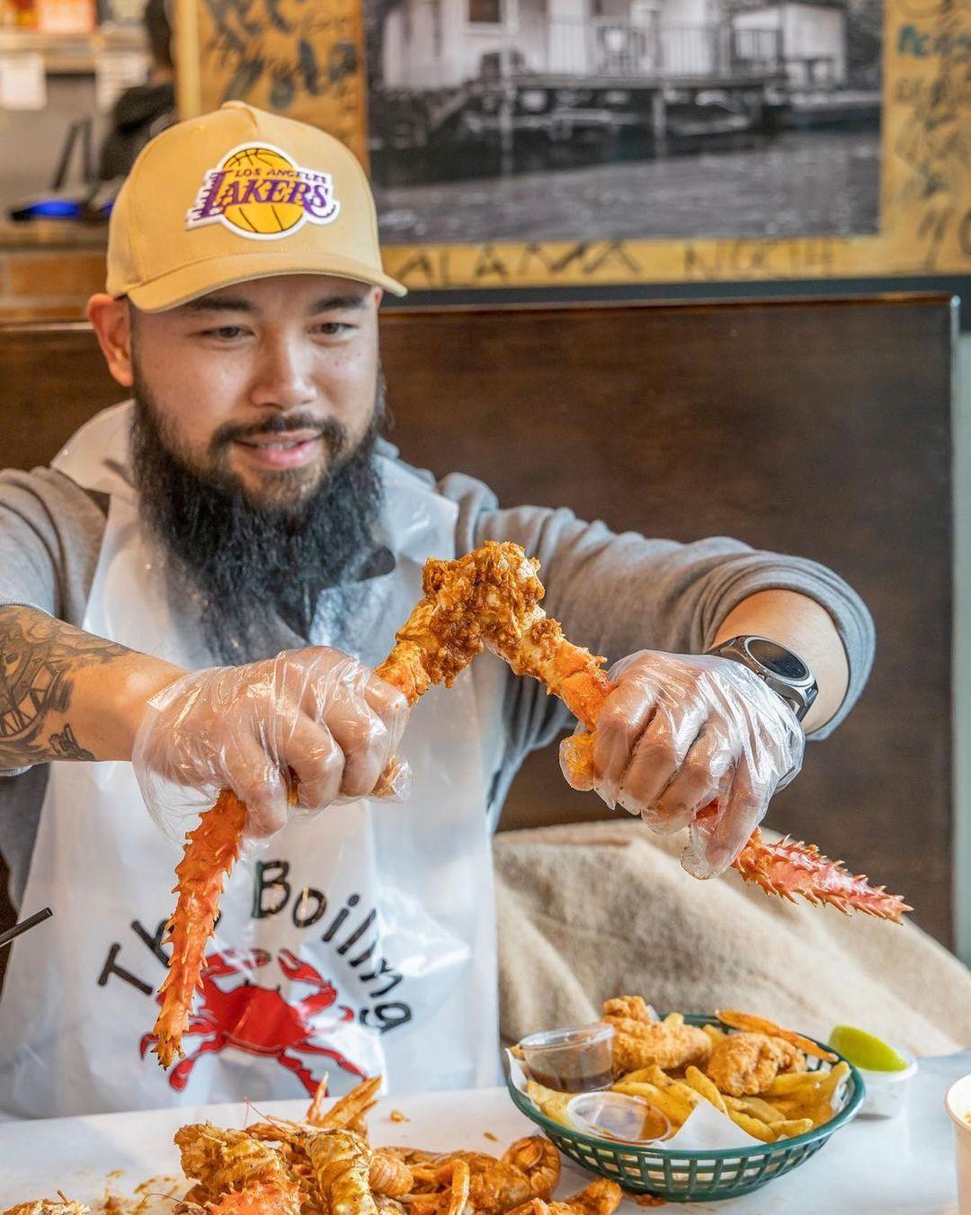The Boiling Crab menu in Las Vegas, Nevada, USA