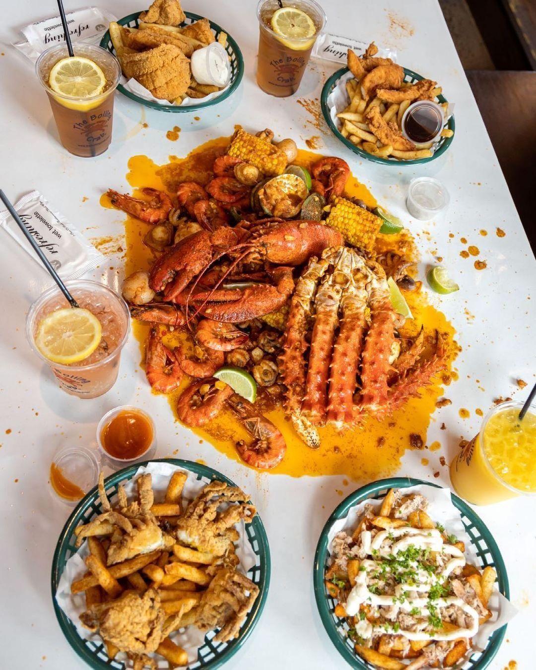 The Boiling Crab menu in Las Vegas, Nevada, USA