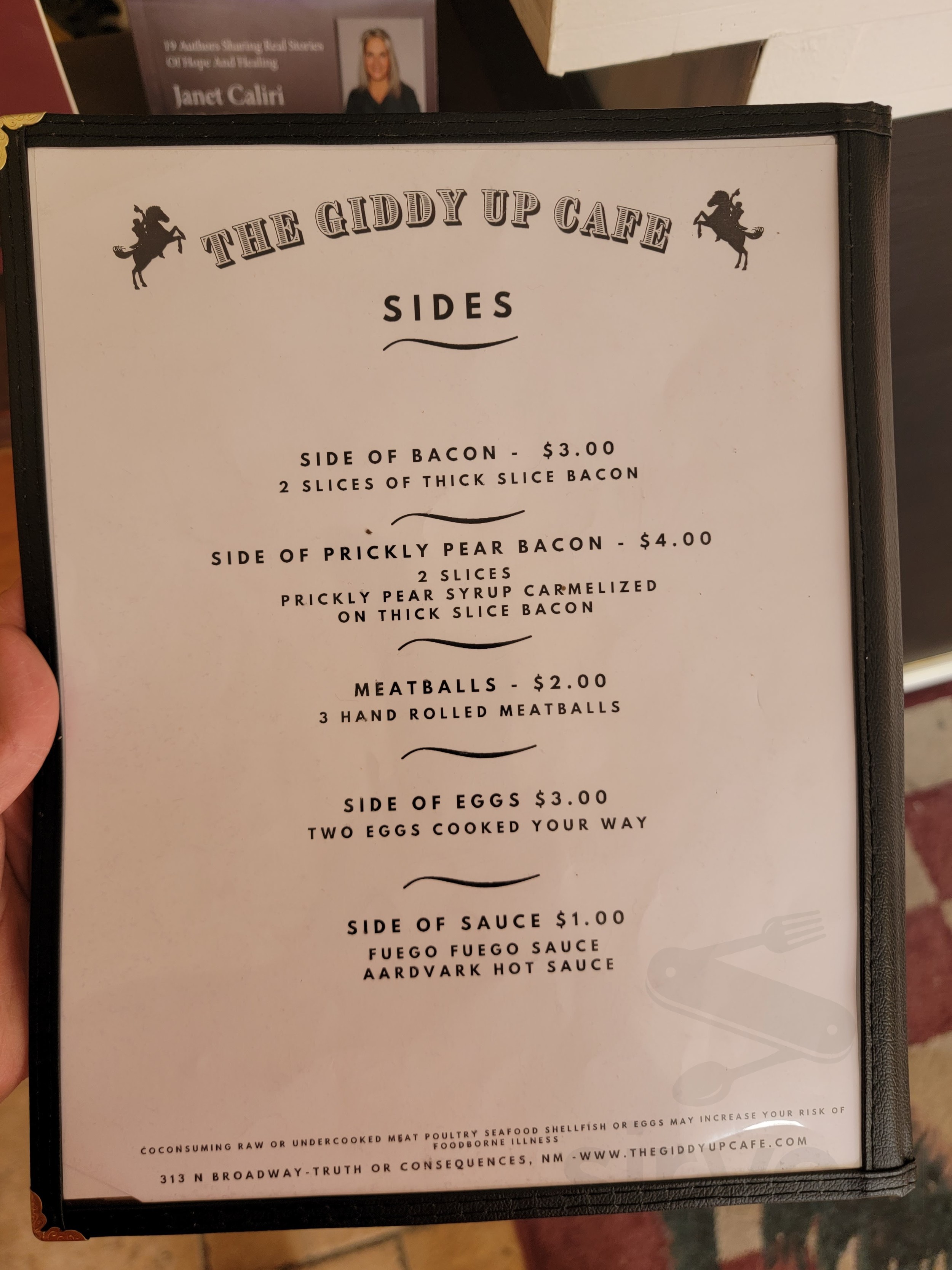 The Giddy up Cafe menus in Truth or Consequences, New Mexico, United States