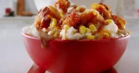 KFC menu in Houston, Texas, USA