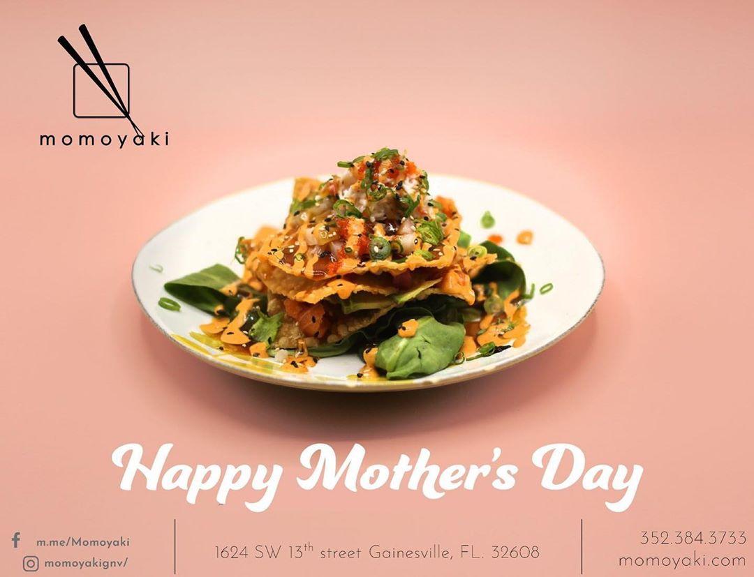 Momoyaki menu in Gainesville, Florida, USA