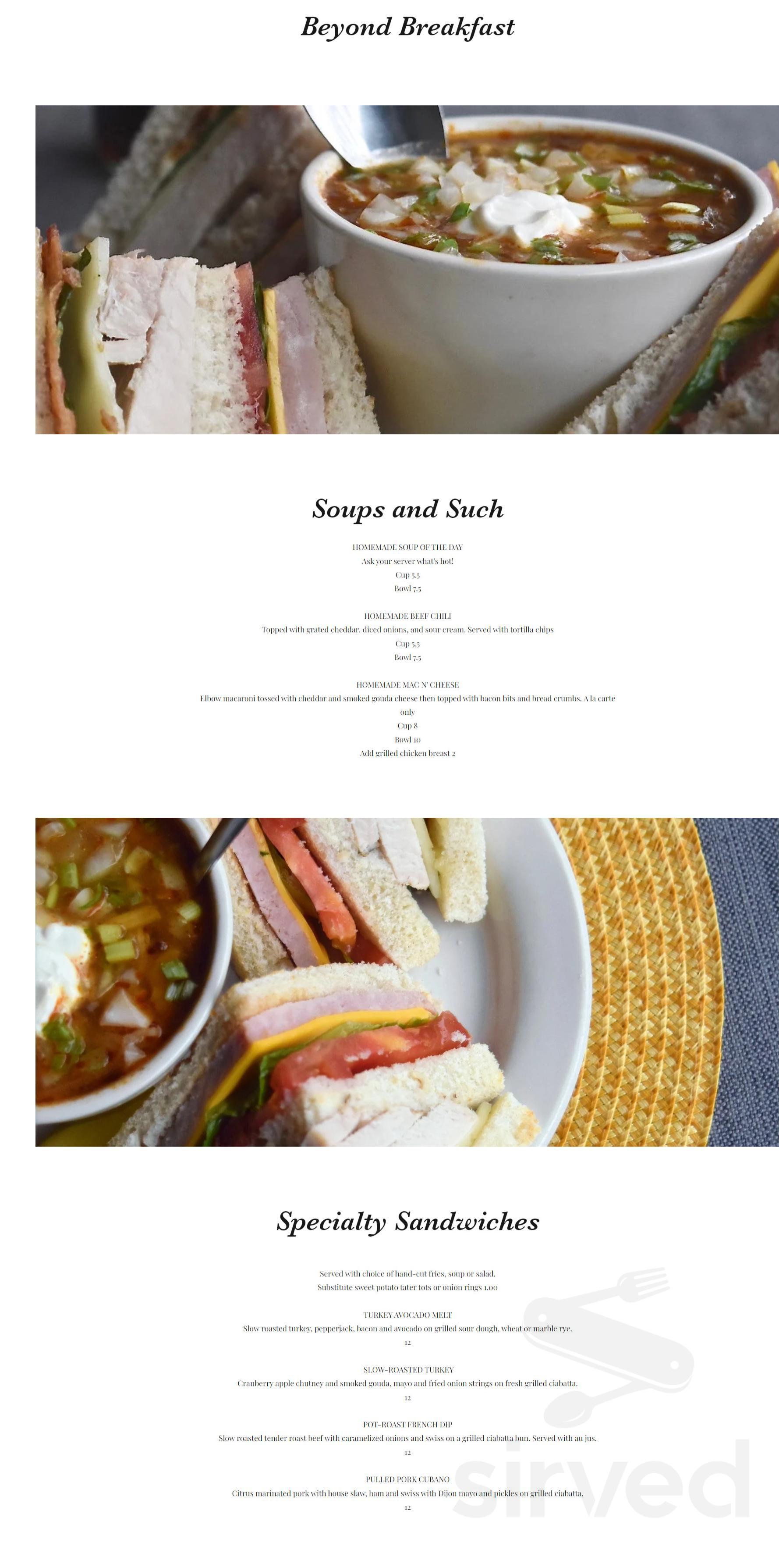 Neighborhood Cafe menu in St Paul, Minnesota, USA