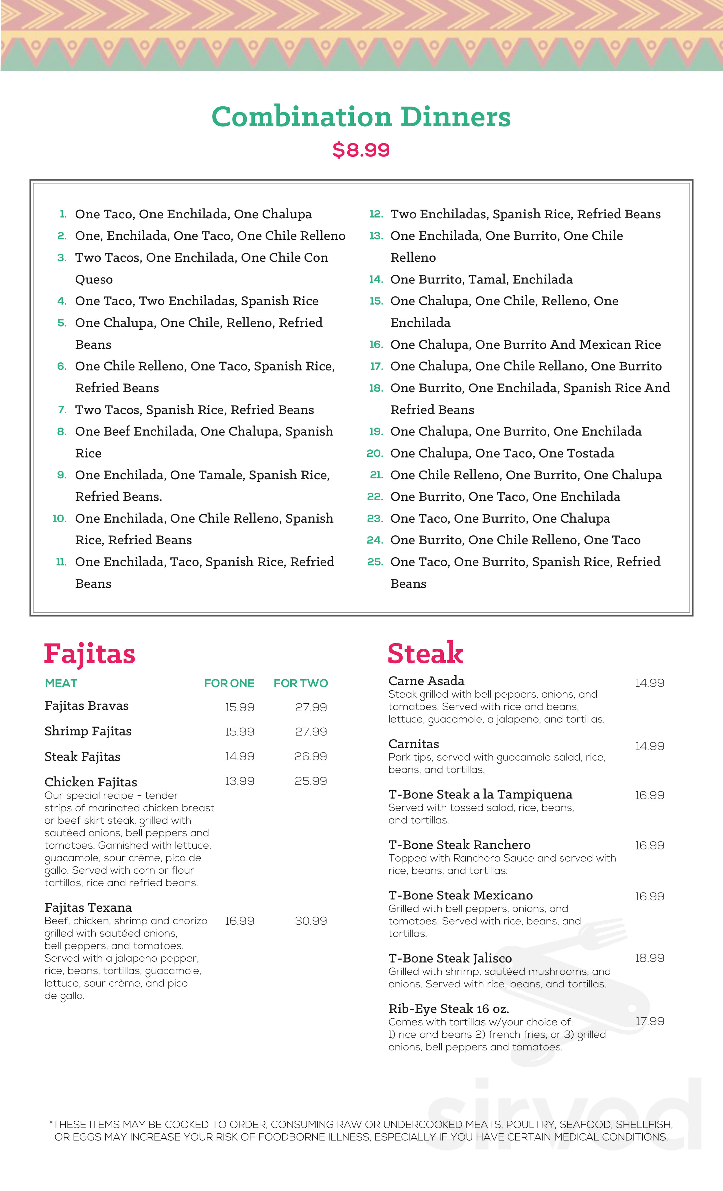 Casa Margarita menus in Rayne, Louisiana, United States