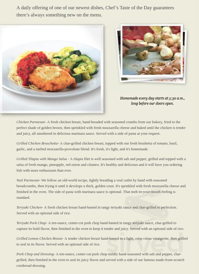 Menu - Springfield IL's MCL Restaurant & Bakery Springfield | Sirved