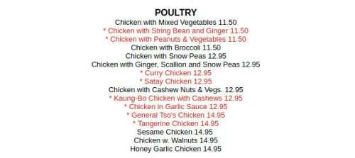 Joy Wah Restaurant menu in Bellows Falls, Vermont, USA
