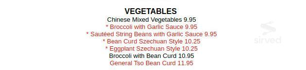 Joy Wah Restaurant menu in Bellows Falls, Vermont, USA