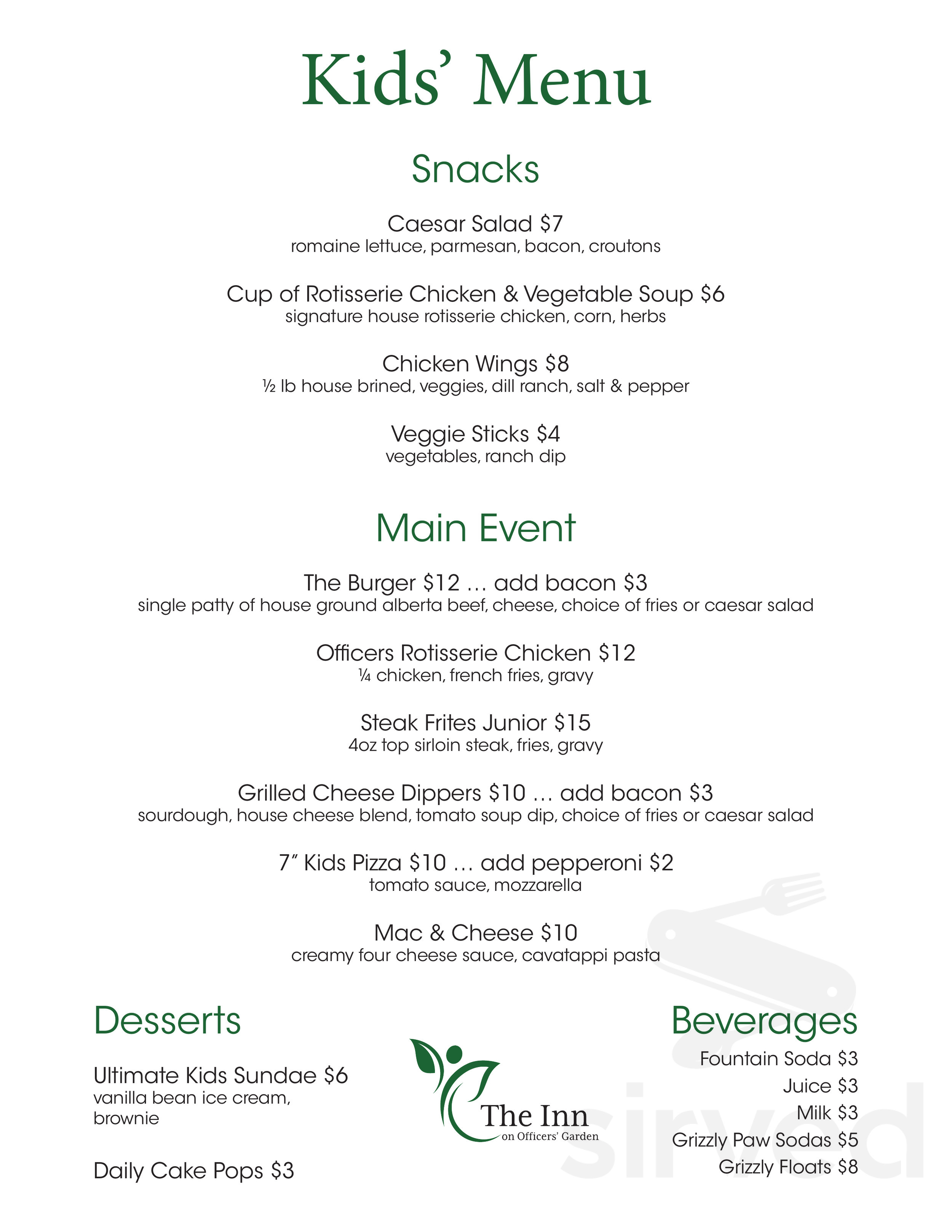 Flanders Fine Foods menu in Calgary, Alberta, Canada