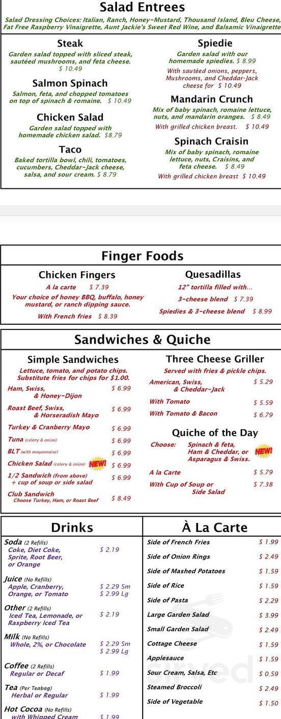 Menu - Endicott NY's Our Country Hearts Restaurant | Sirved