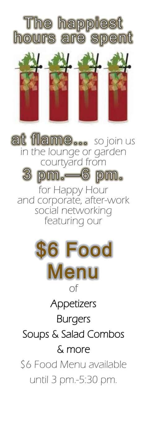 Flame Bar And Grill menu in Carbondale, Illinois, USA