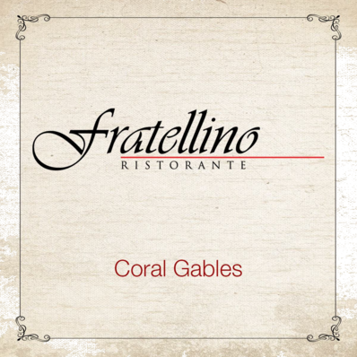 Fratellino Ristorante menu in Miami, Florida, USA