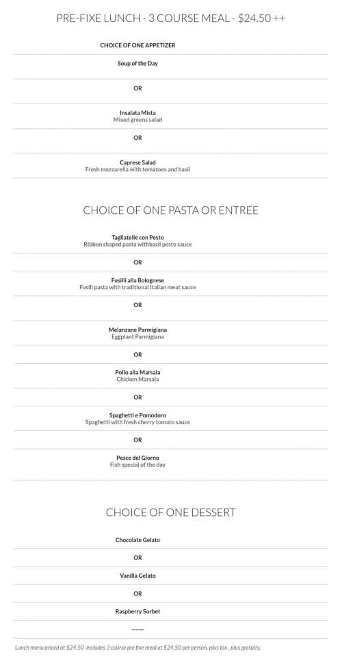 Magna Restaurant menu in Queens, New York, USA