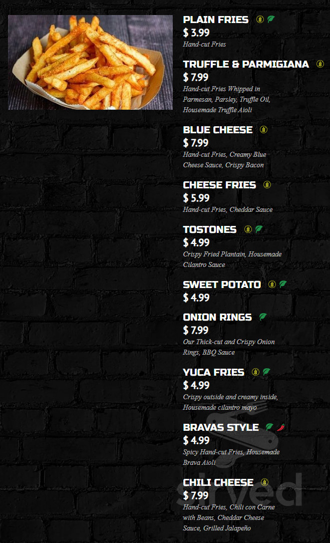 Burgermeister South Beach menus in Miami Beach, Florida, United States