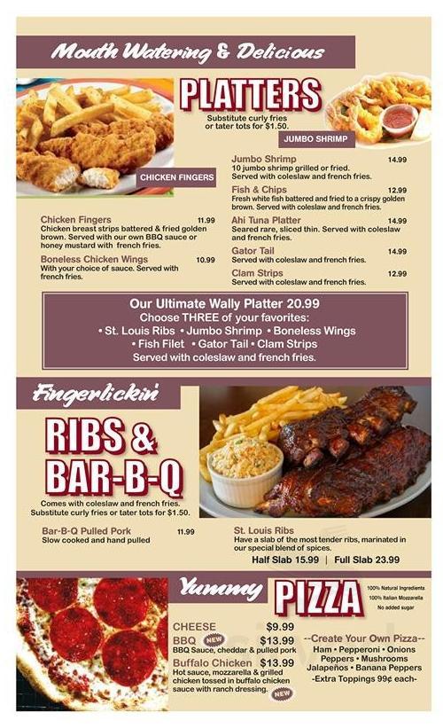 Menu - DeLand FL's Gators Dockside DeLand | Sirved