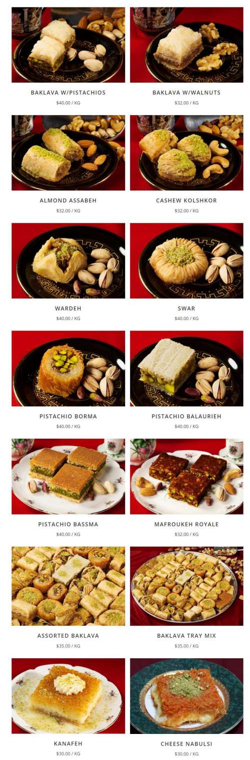 Patisserie Royale menu in Scarborough, Ontario, Canada