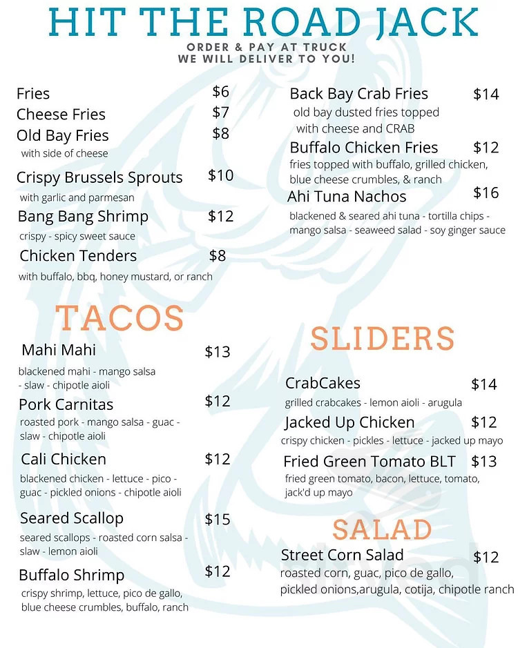 Menu for Lazy Bass Bayside Bar and Grill in North Wildwood, NJ | Sirved