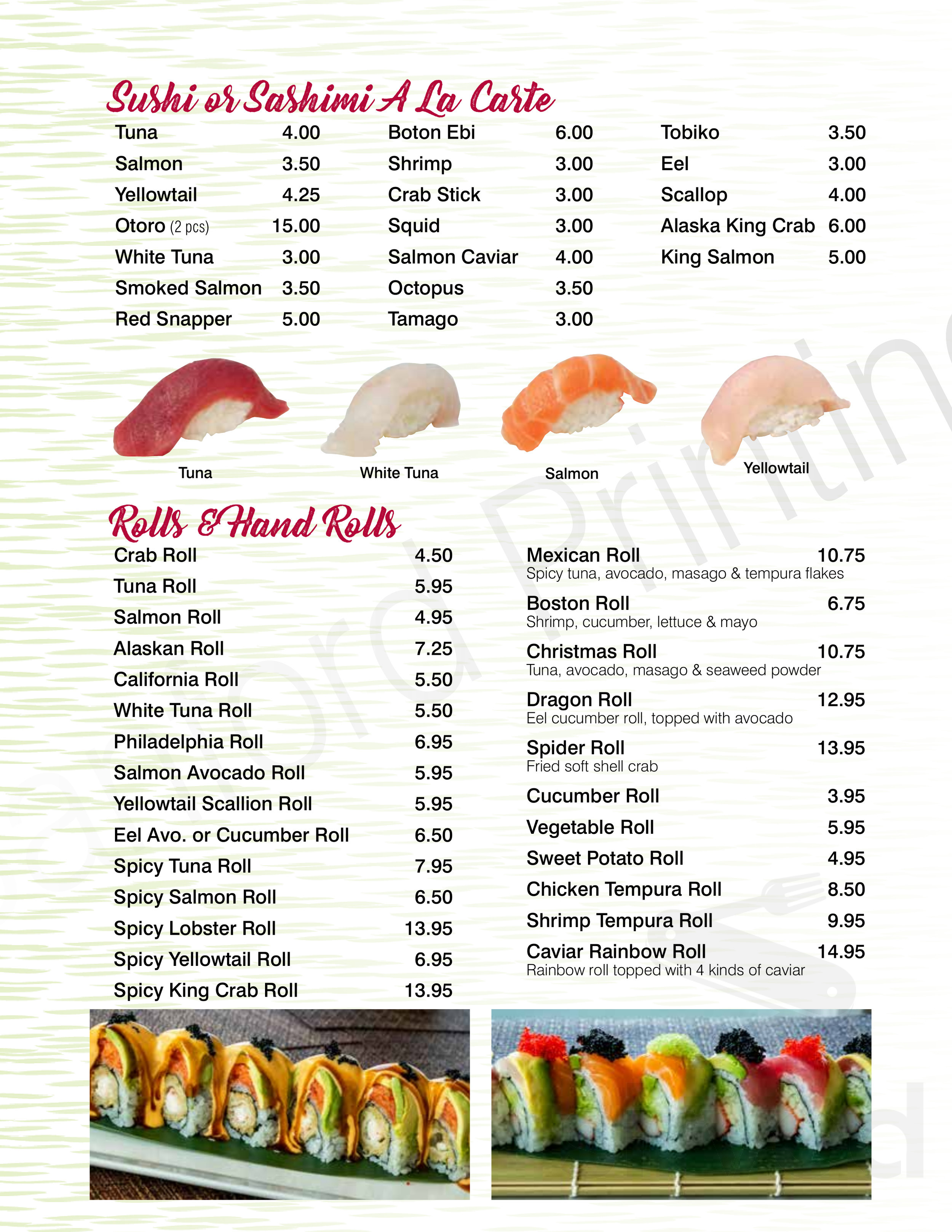 Menu - Mendham Borough NJ's Aoyama Chinese & Japanese Cuisine | Sirved