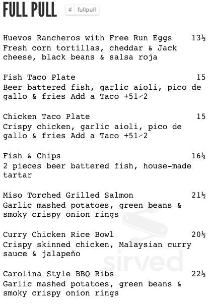 LOCAL Public Eatery South Common menus in Edmonton, Alberta, Canada