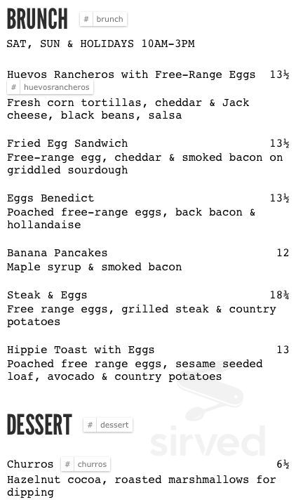 LOCAL Public Eatery South Common menu in Edmonton, Alberta, Canada