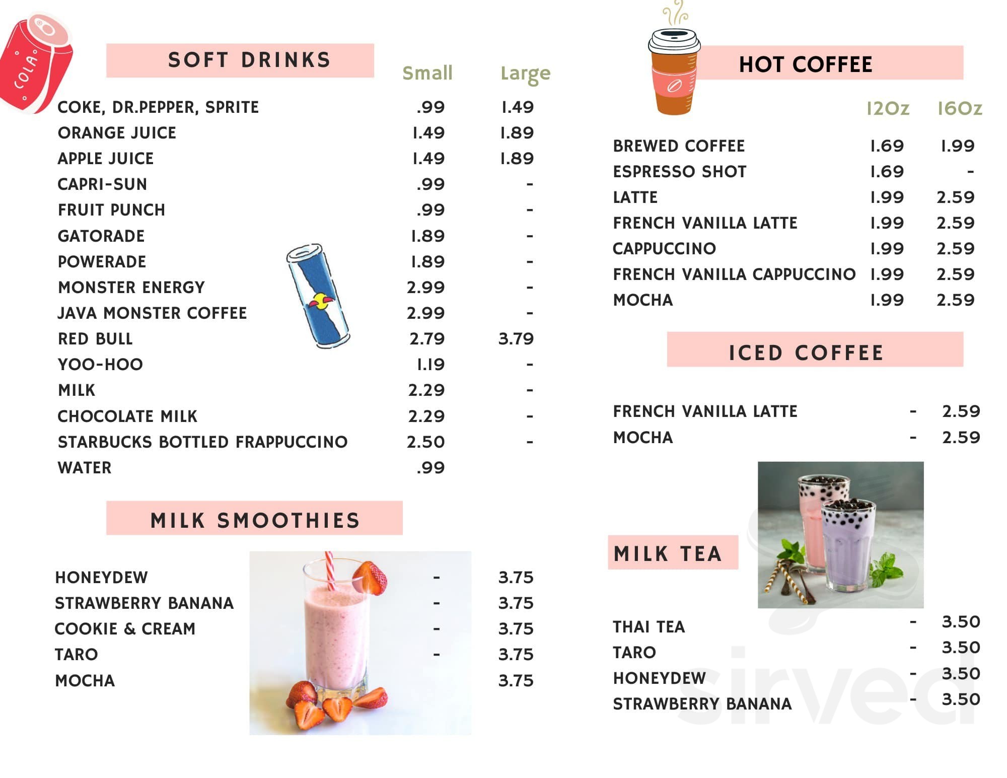 Delicious Donuts menu in Pascagoula, Mississippi, USA Delicious Donuts menu in Pascagoula, Mississippi, USA
