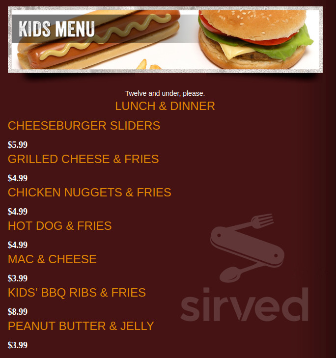 Menu - Buttonwillow CA's Willow Ranch Restaurant | Sirved