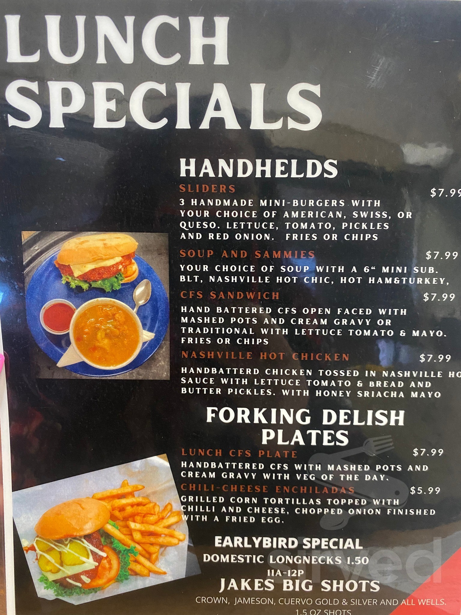 Jake's Sports Cafe menu in Lubbock, Texas, USA