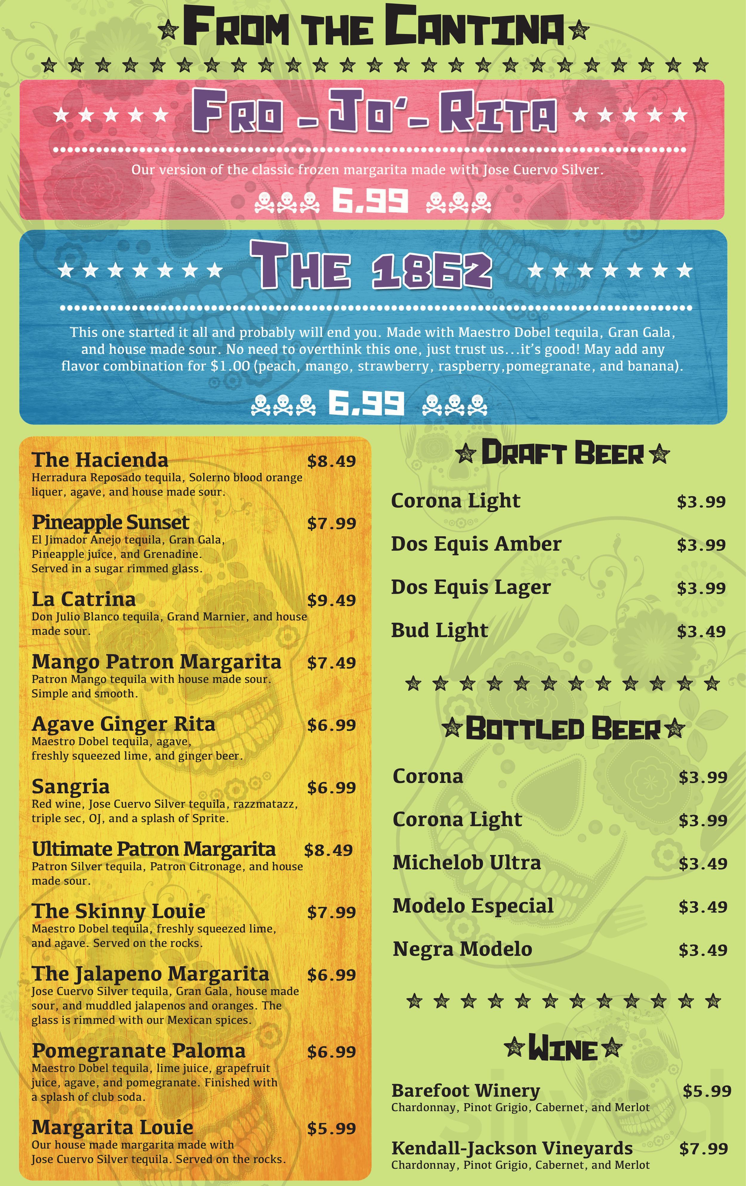 Cantina Louie Menu In Palm Coast Florida USA Cantina Louie Menu In Palm Coast Florida USA