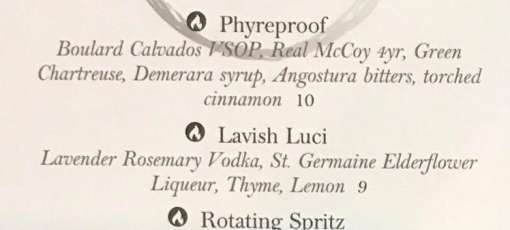 Menu for Phyre Brewery and Tavern Pinup Speakeasy” in St Cloud, FL | Sirved