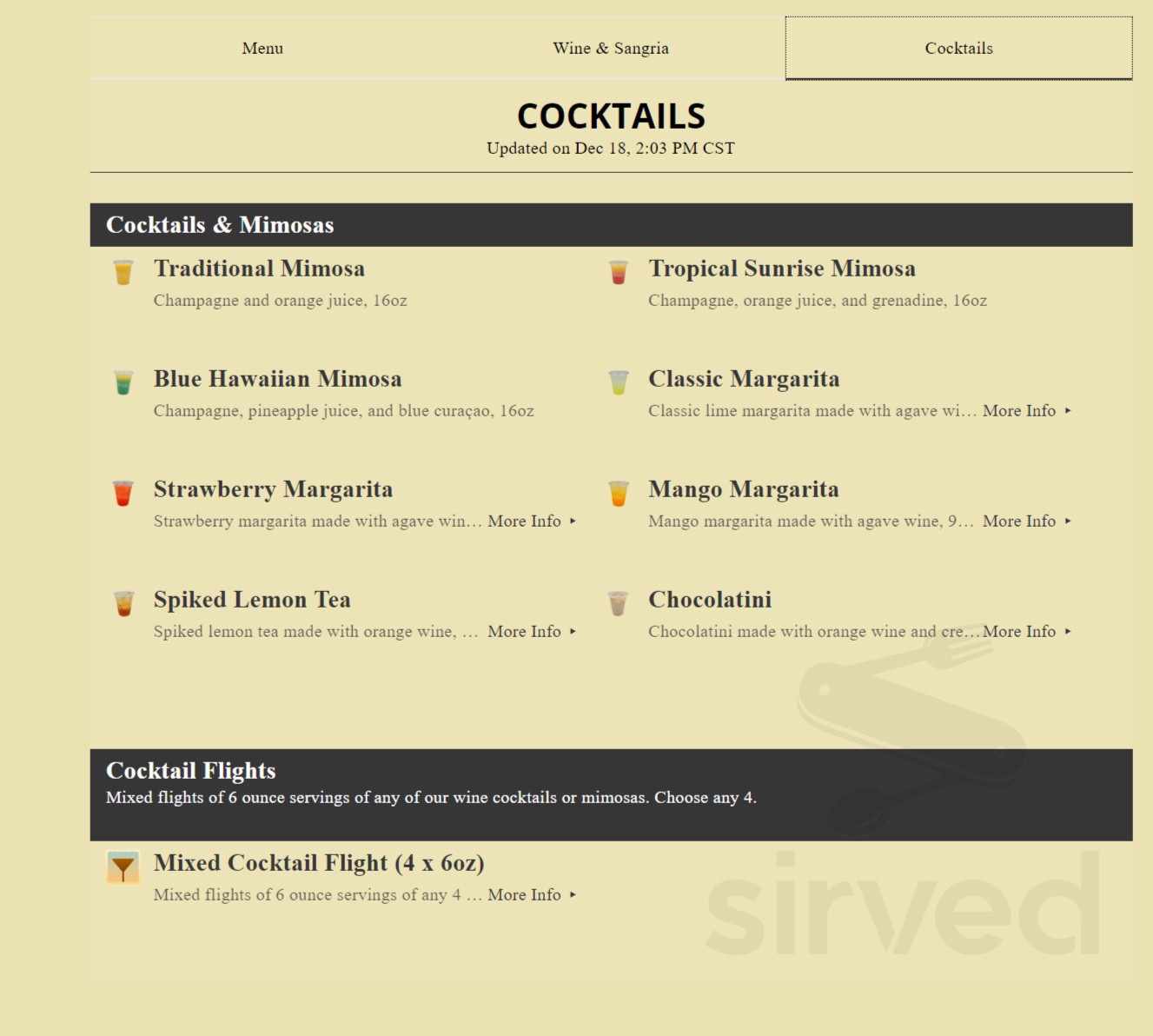 Tapville Social - Rosemont menu in Rosemont, Illinois, USA