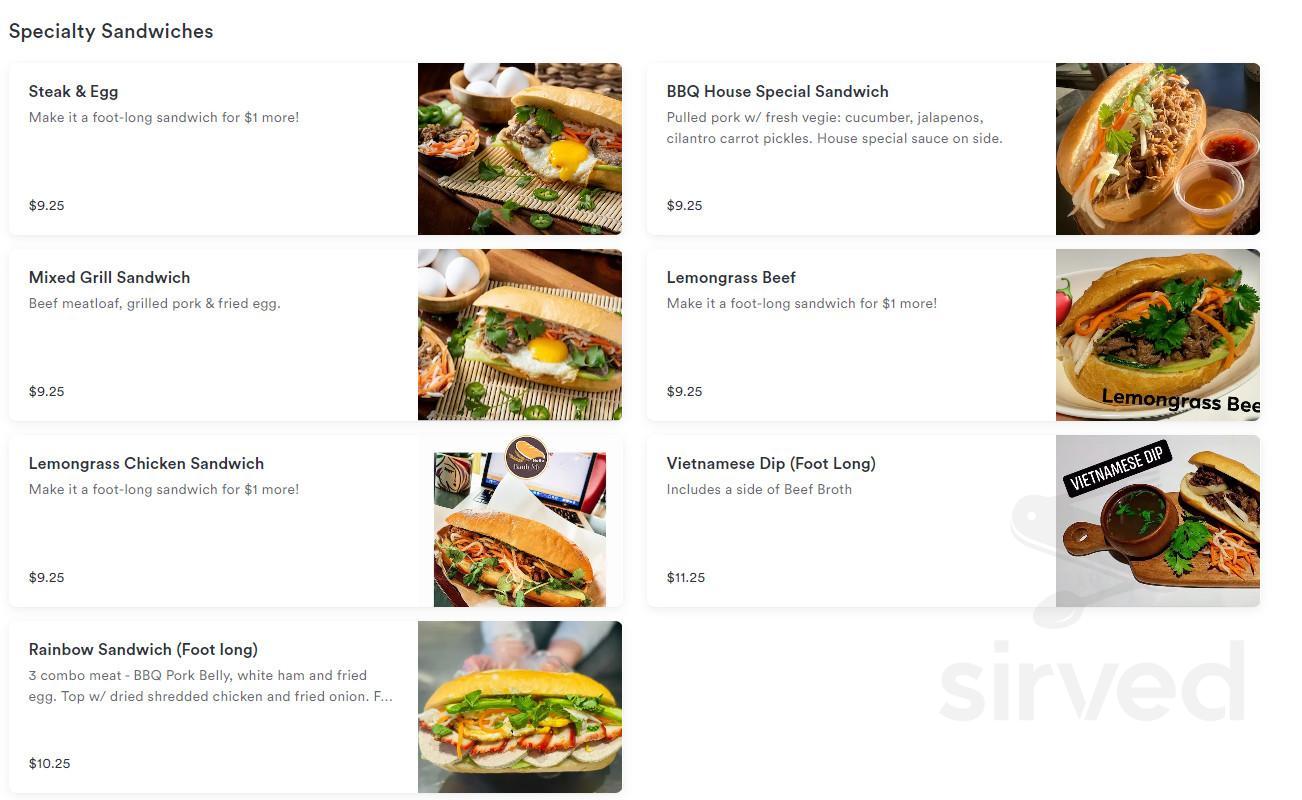 Hello Banh Mi Kirkland menu in Kirkland, Washington, USA