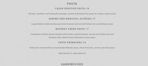 The Boundary House Restaurant Menu - Calabash, North Carolina | Sirved