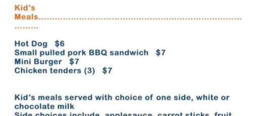 Menu for Wahoo BBQ in Palmyra, VA | Sirved