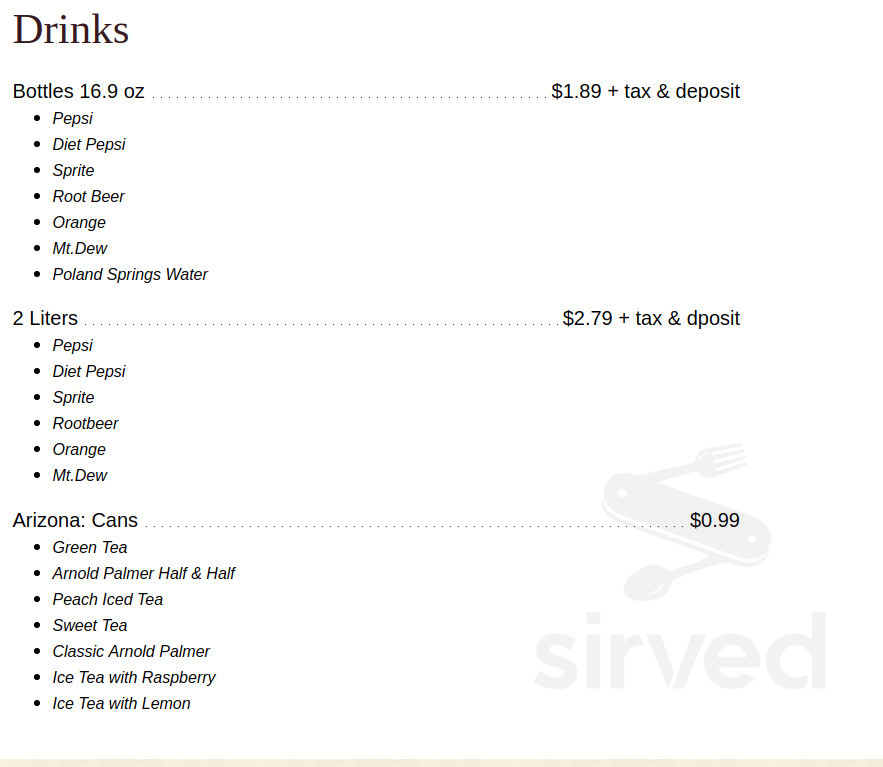 La Bella Mangia and Catering menu in Fairport, New York, USA