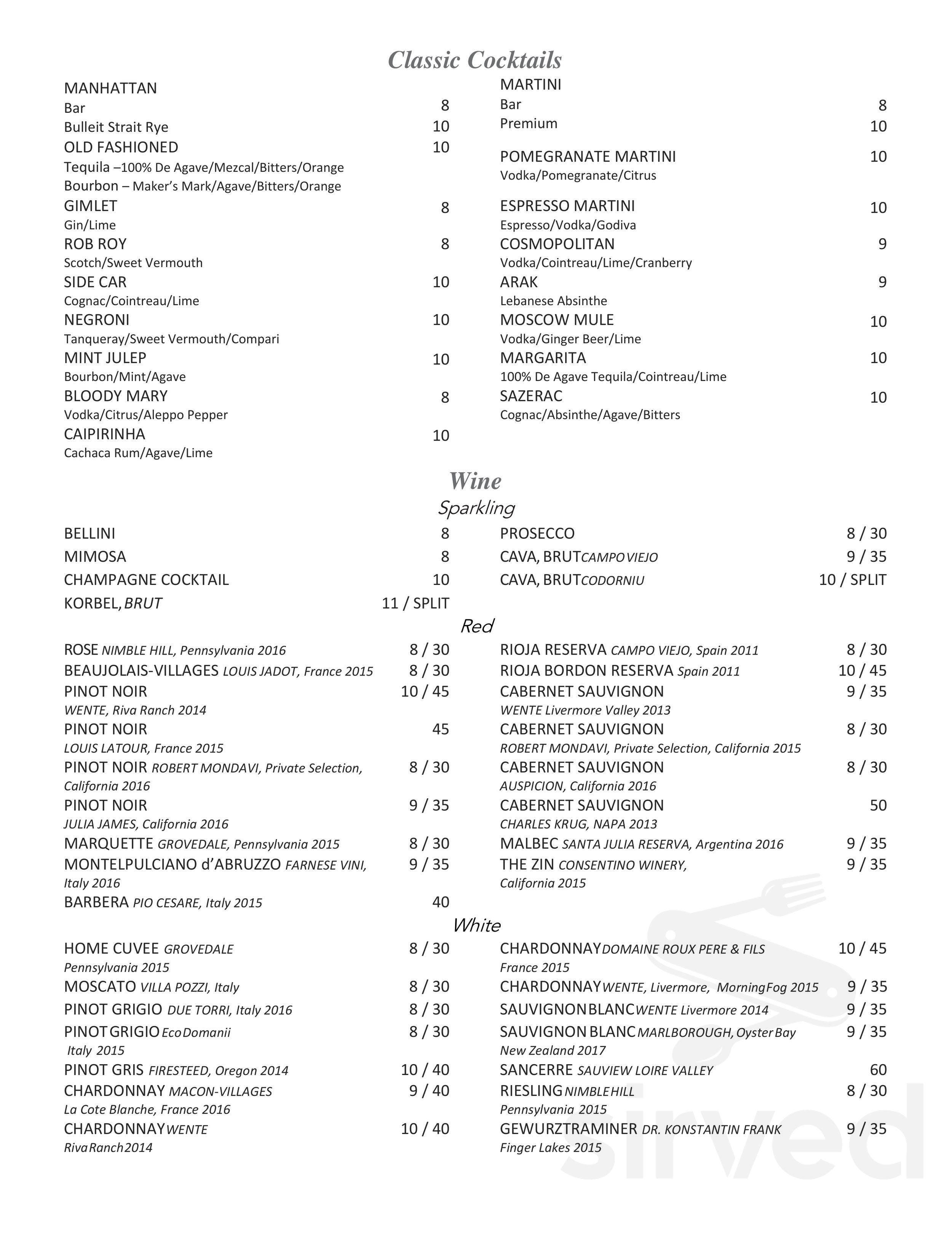 The Cafe at Greystone Gardens menus in Clarks Summit, Pennsylvania ...