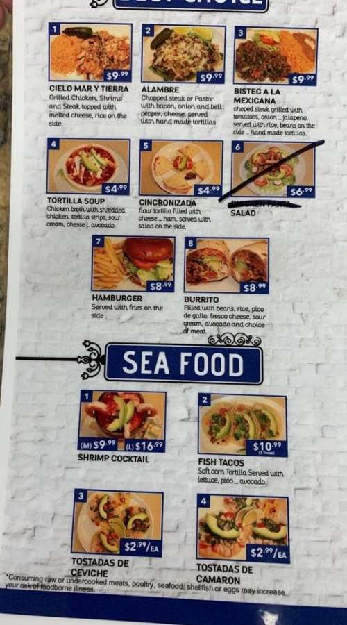 Calles De Mexico Taco Shop - Tex Mex menu in The Colony, Texas, USA