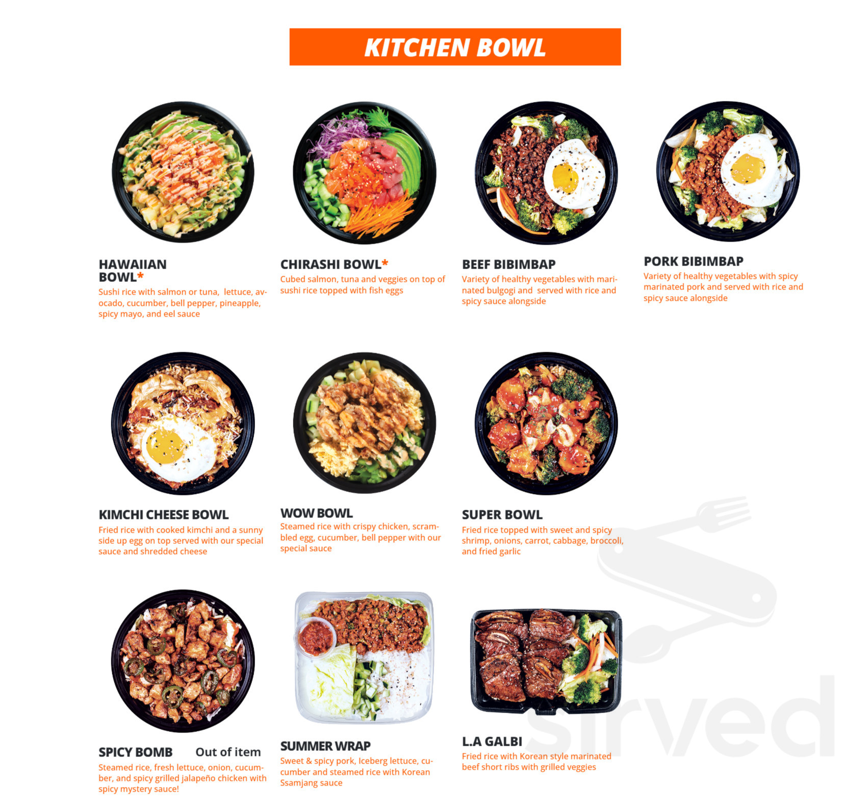 F&F Japanese Grill menu in Fort Worth, Texas, USA