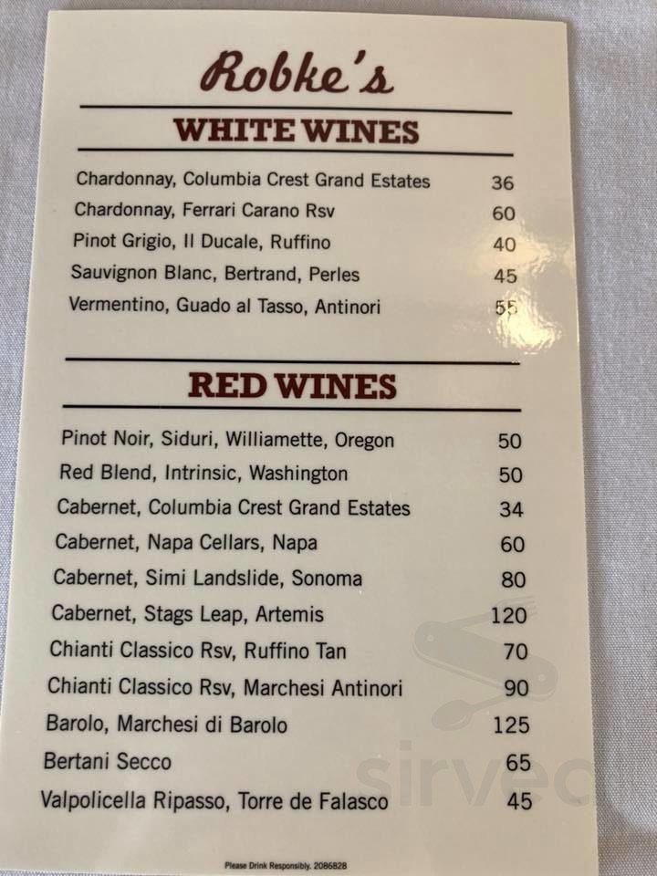 Robke's Northport menus in Northport, New York, United States