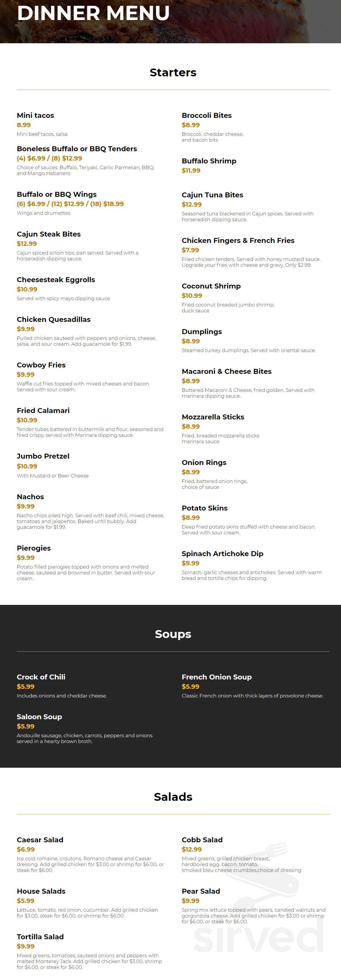 General Saloon menus in Old Bridge, New Jersey, United States