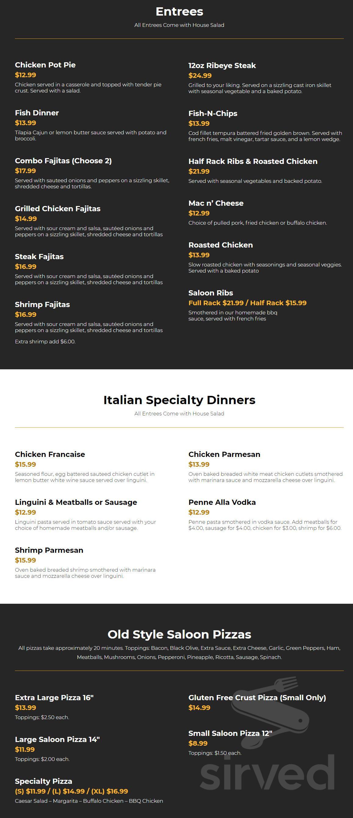 General Saloon menus in Old Bridge, New Jersey, United States