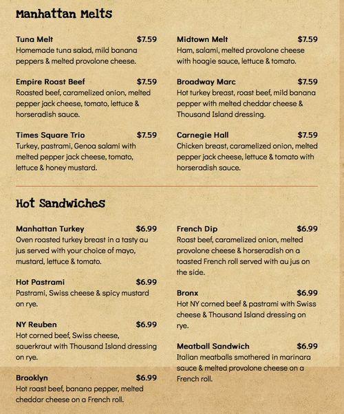 1801 Eatery menu in Denver, Colorado, USA
