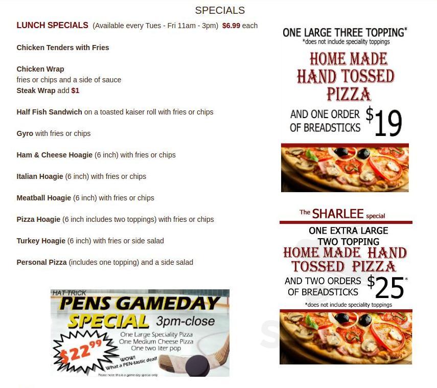 Anna Maria's Pizza and More menu in Butler, Pennsylvania, USA