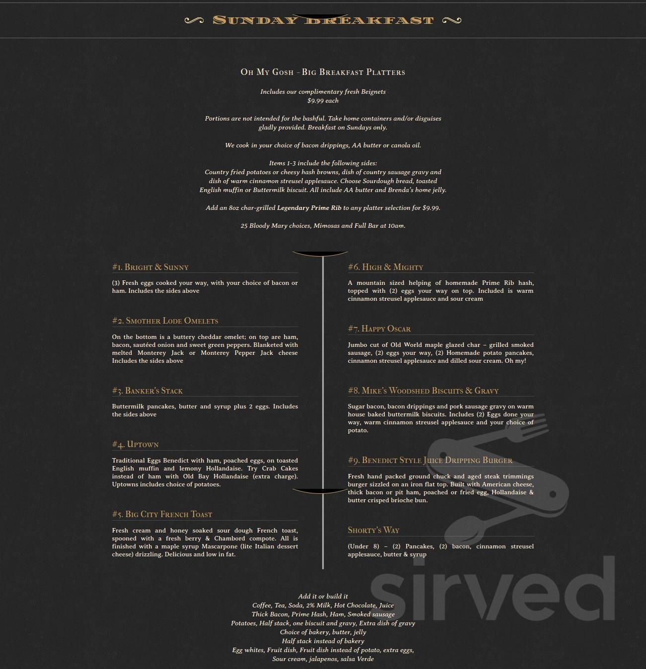 Art & Alma's Century Inn menu in Burlington, Illinois, USA