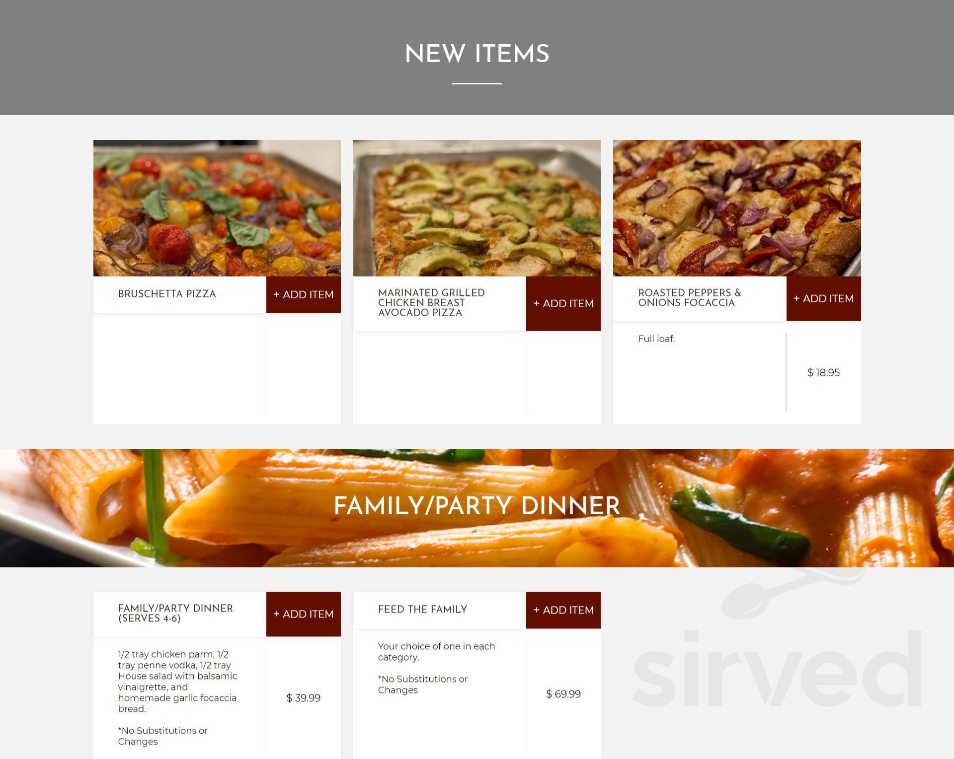 Antika Pizzeria menu in Queens, New York, USA