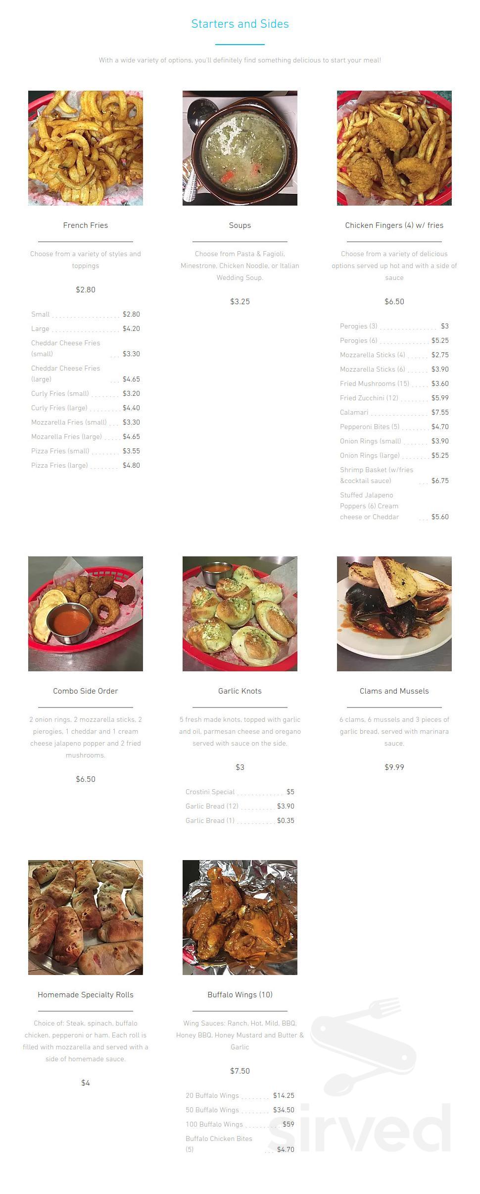 Mannino Italian Garden menu in Meadville, Pennsylvania, USA