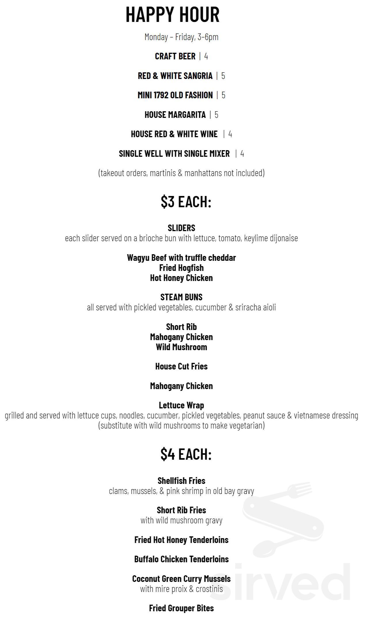 Menu for Water Oak Grill in Safety Harbor, FL | Sirved